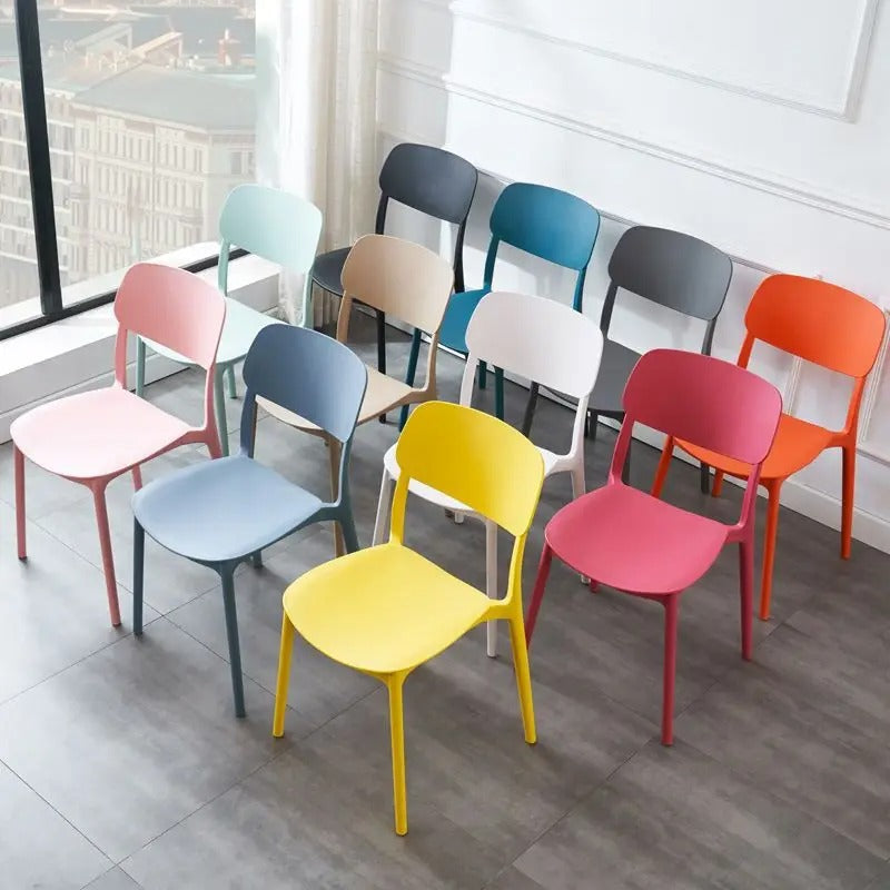 Colorful Modern Plastic Chair light cyan | Couche.mu